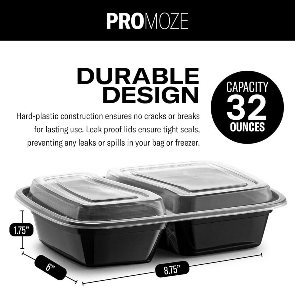 50-Pack Reusable Meal Prep Container Review - Cooking Appliance World
