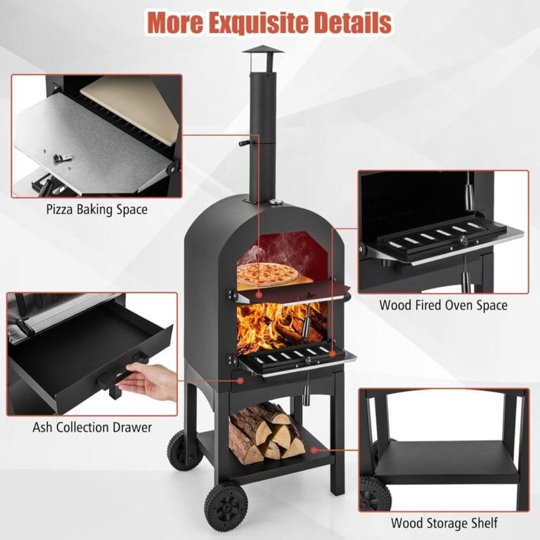 Giantex Outdoor Pizza Oven Wood Fired Review - Cooking Appliance World