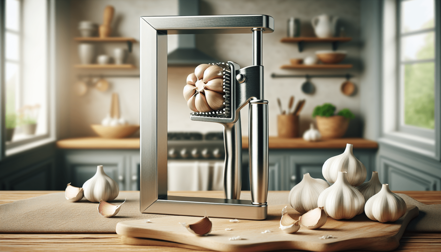 Garlic Press Stainless Steel Garlic Crusher Review - Cooking Appliance ...