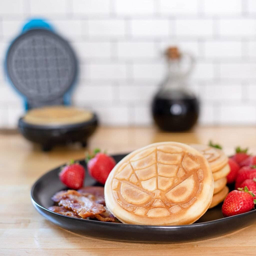 Uncanny Brands Marvel Spider-Man Mini Waffle Maker Review - Cooking ...